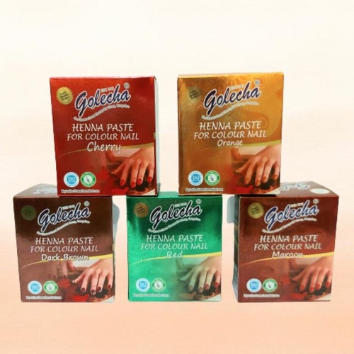 Jual 1 Box 12pcs GOLECHA NAIL Tube Henna Paste Golecha Kuku Kutek Halal ...