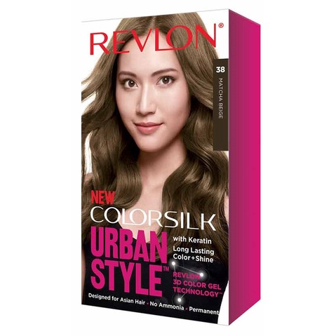 Jual Hair Colorsilk 38 Matcha Beige Revlon box kemasan | Shopee Indonesia