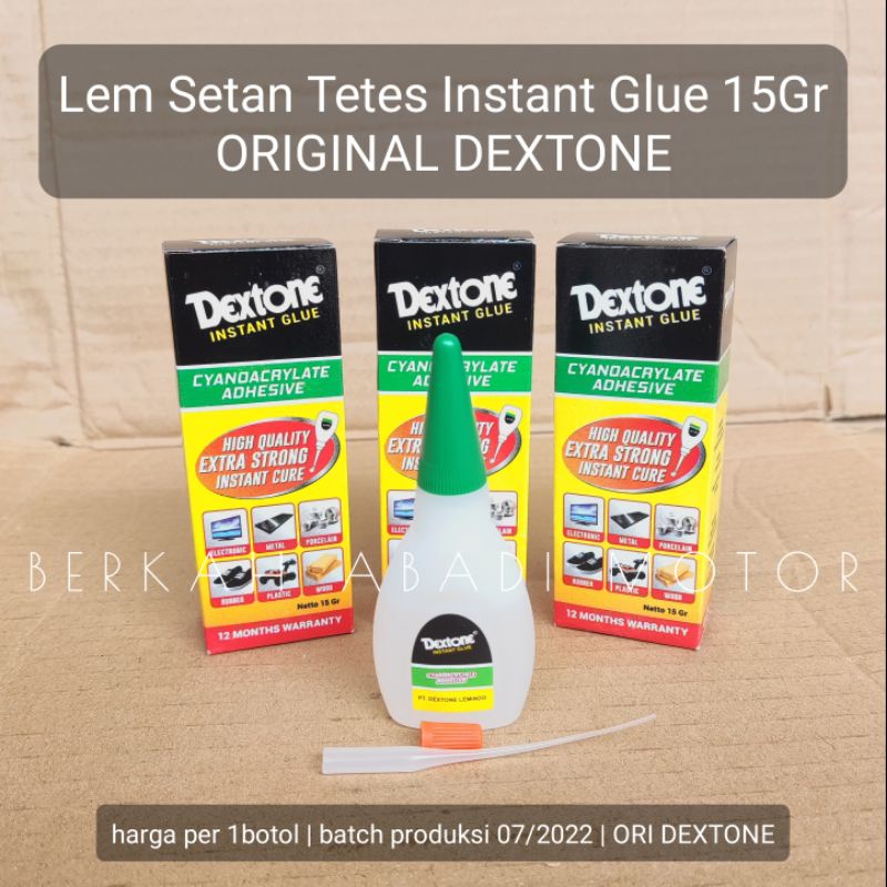 Jual Lem super instant glue 15gr original DEXTONE | Lem seperti Lem G ...