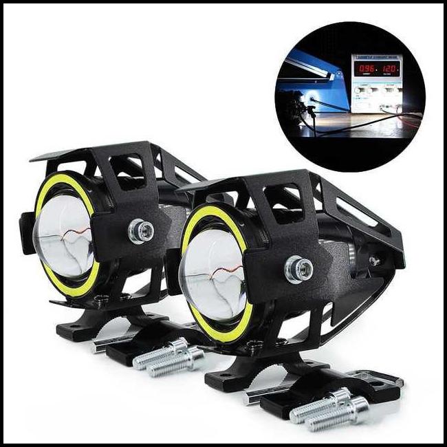 Jual Lampu Tembak Motor Atv Transformer Led 3000 Lumens 125W - U7 Hitam ...