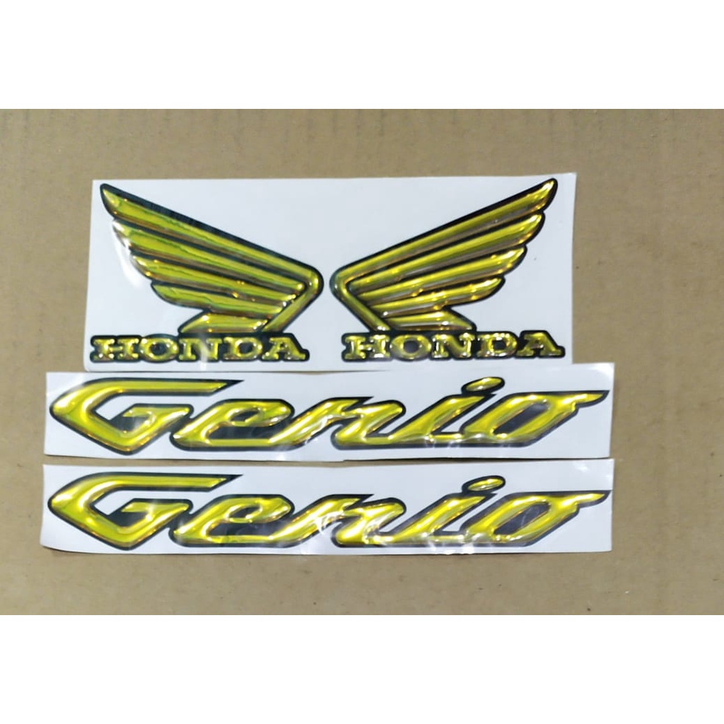 Jual AKSESORIS MOTOR-stiker Timbul Honda Sayap Genio Ukuran 17.5x2.5 ...