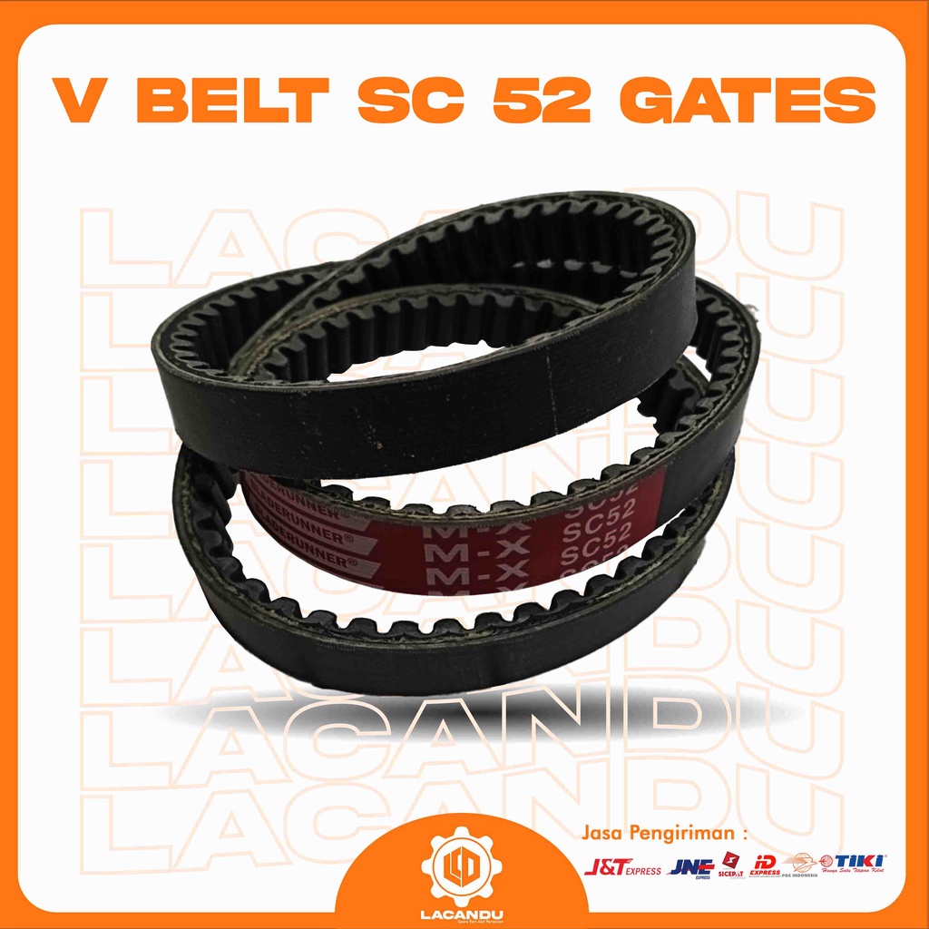 Jual V BELT SC 52 GATES for COMBINE HARVESTER LACANDU PART | Shopee ...