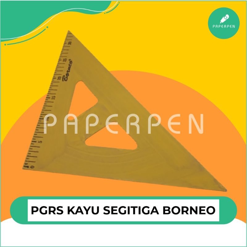 Jual Penggaris Kayu Segitiga Borneo | Shopee Indonesia
