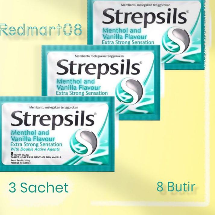 Jual STAR BRANDS Strepsils Menthol and Vanilla Flavour 8 Butir [ 3 ...