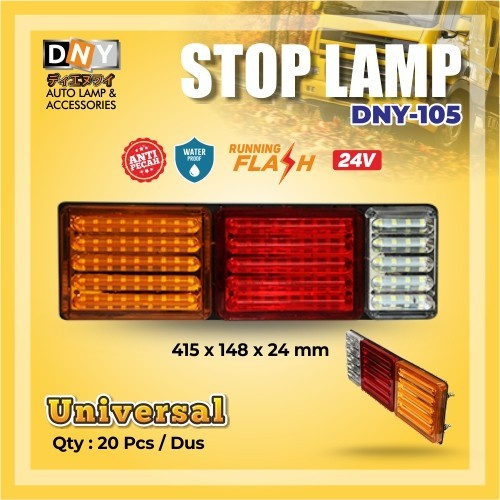Jual LAMPU STOP / LED STOP TRUK BELAKANG LED 3 WARNA RUNNING KEDIP ...