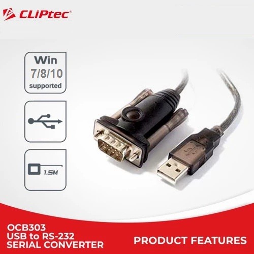 Jual Cliptec USB to Serial/RS232/DB9 | Shopee Indonesia