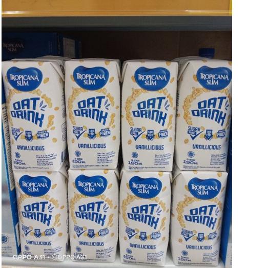 Jual BISA COD Tropicana Slim Oat Drink 190ml (RTD) x 4pc murah | Shopee Indonesia
