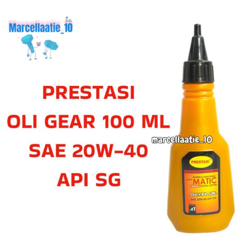 Jual PRESTASI OLI GEAR 100 ML SAE 20W-40 API SG | Shopee Indonesia