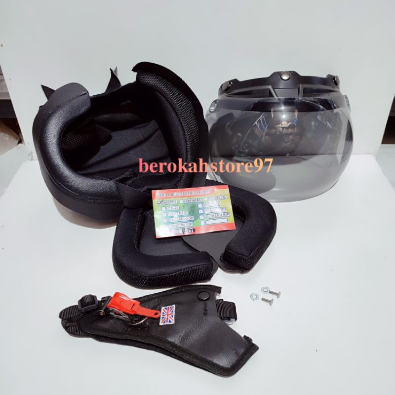 Jual paket komplit busa helm cargloss retro fullset busa pipi + busa ...