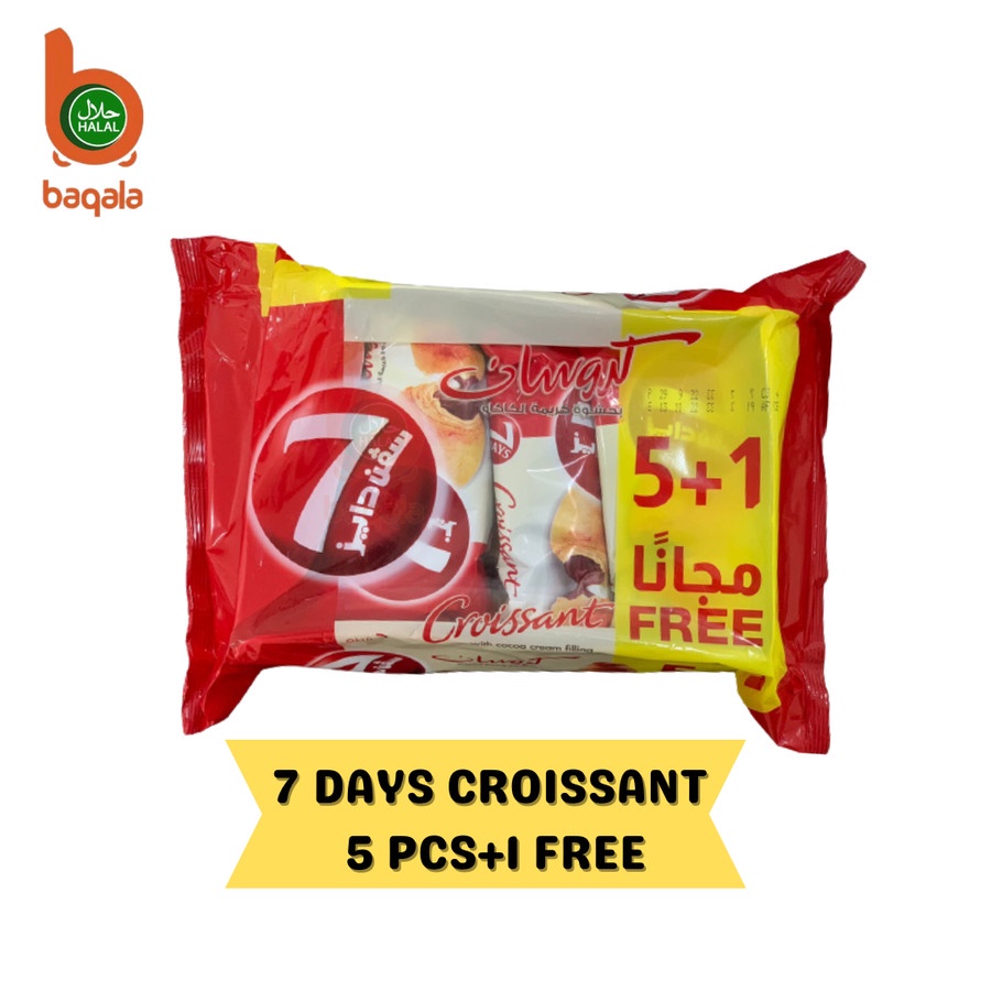 Jual Roti 7 days croissant 5pcs + 1 Free Made Saudi | Shopee Indonesia