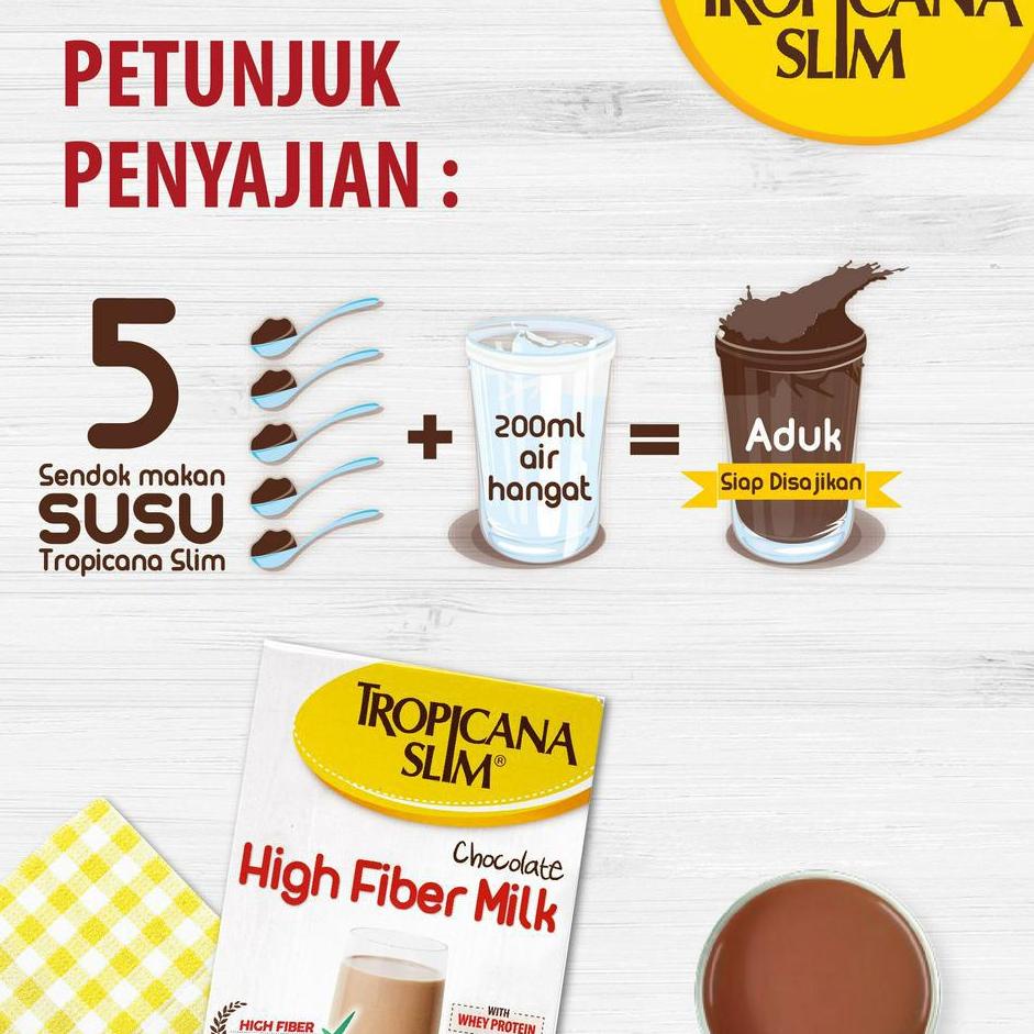 Jual IdKk9K4--Tropicana Slim Susu High Fiber Chocolate 500gr - Susu ...