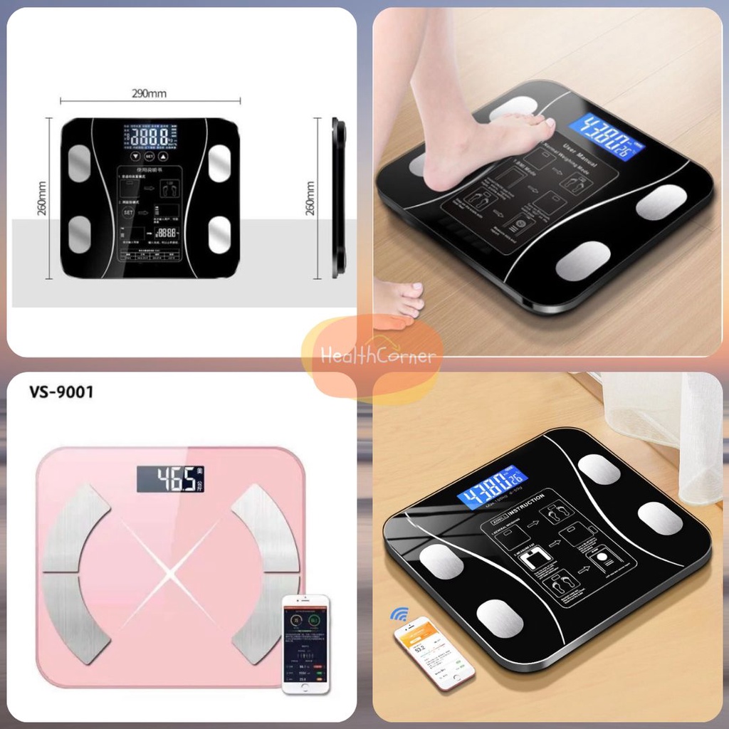 Jual Timbangan Badan SCALES Digital Bluetooth Body Fat Monitor Analysis ...
