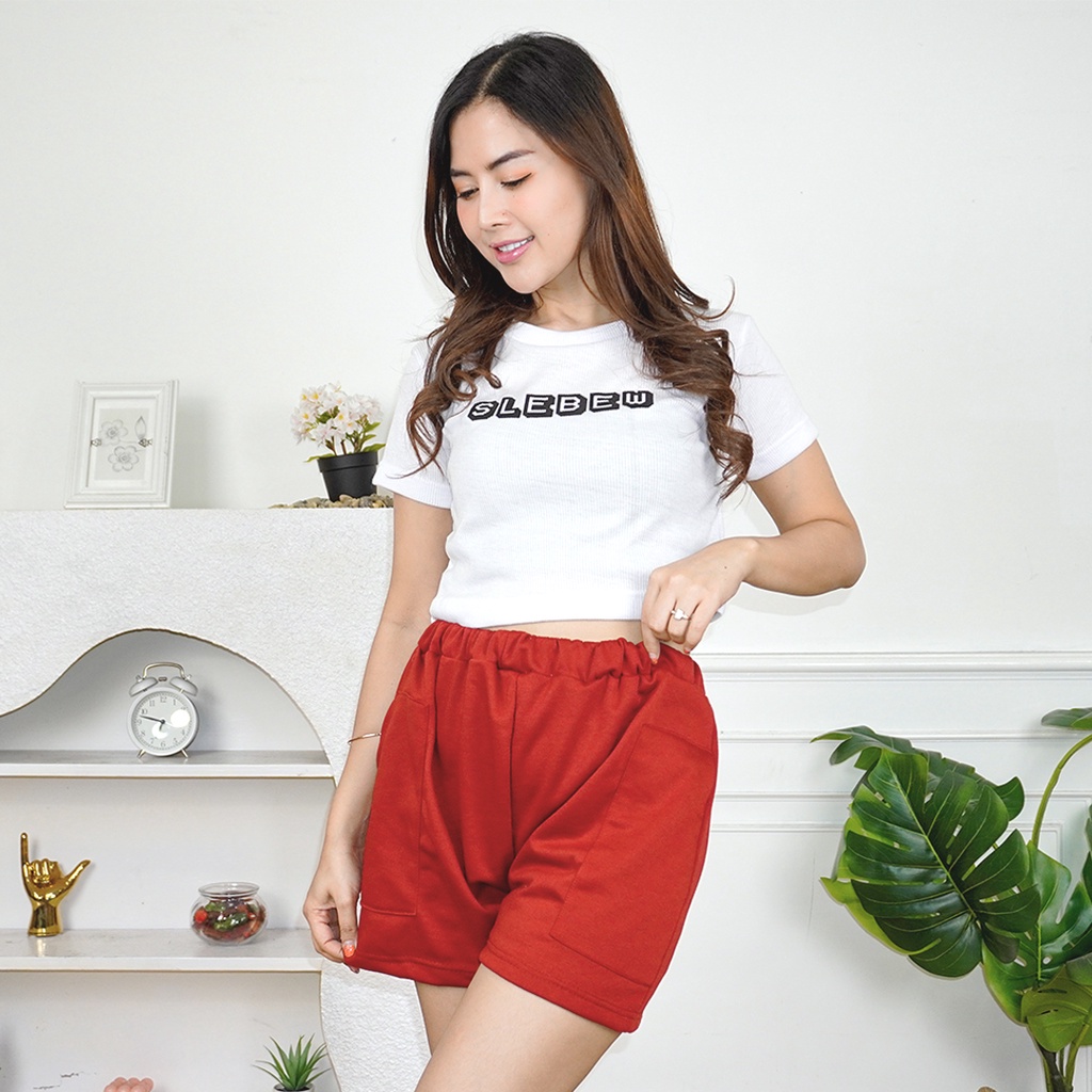 Jual AFI - EC - Jenia Fleece Hotpants Comfy Pants Celana Pendek | Shopee Indonesia