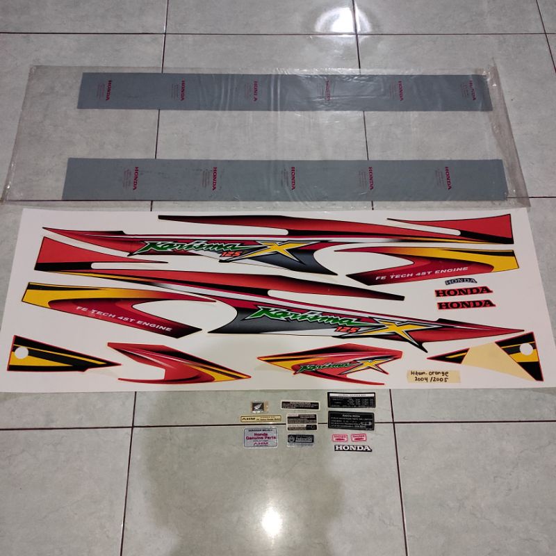 Jual Stiker stripping striping decal graphic Honda Karisma X 125 125D ...