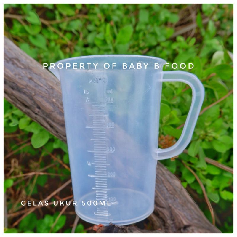Jual gelas ukur 500ml/gelas takar 500ml/gelas ukur plastik transparan ...