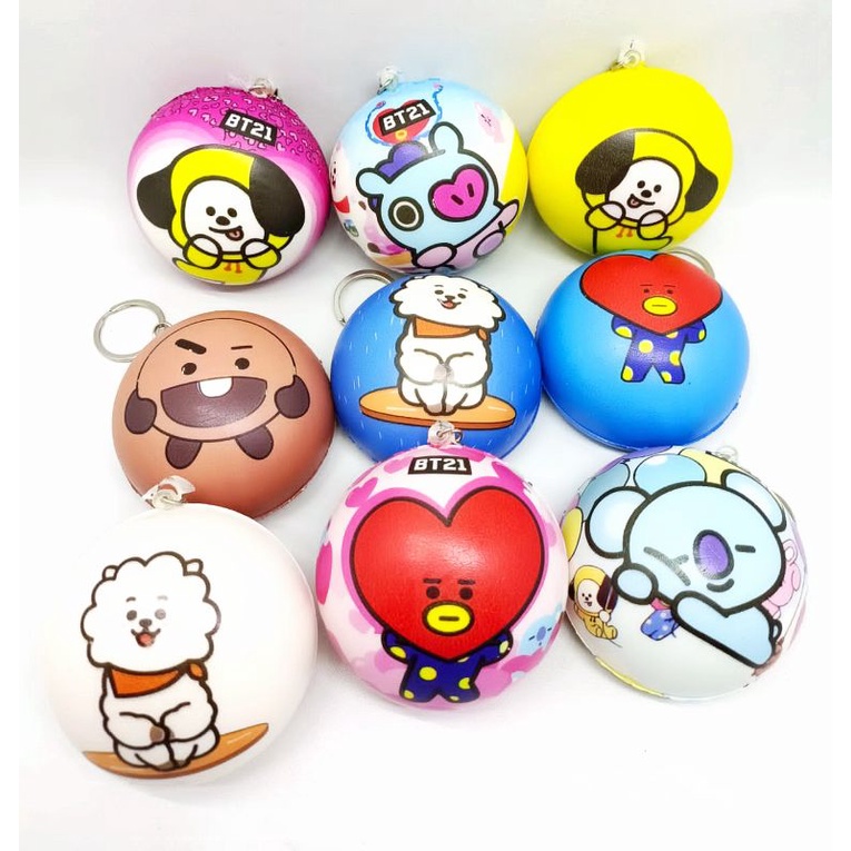 Jual BT21 Medium Bun Squishy Bts Medium Squishy BT21 Medium | Shopee ...