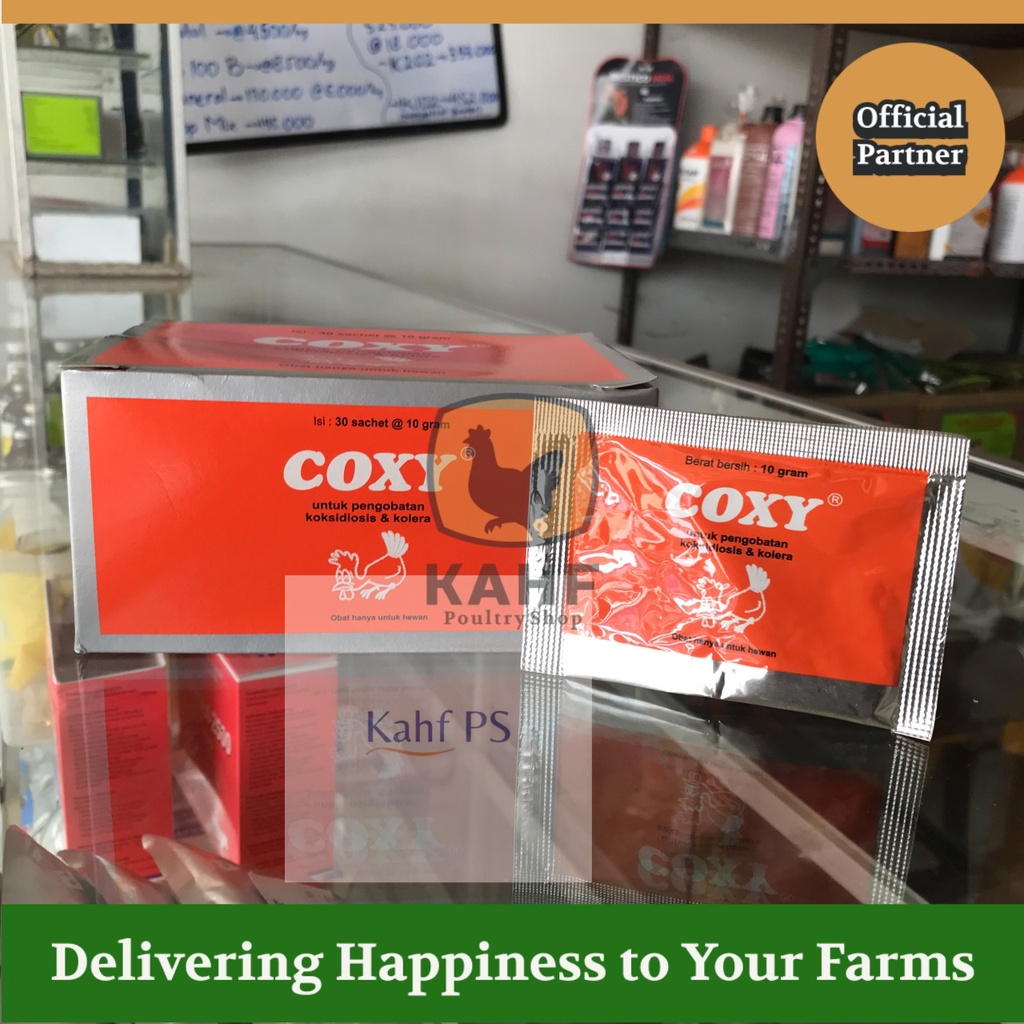Jual Coxy 10 gram 1 Box isi 30 sachet - Obat Koksidiosis Ayam | Shopee ...