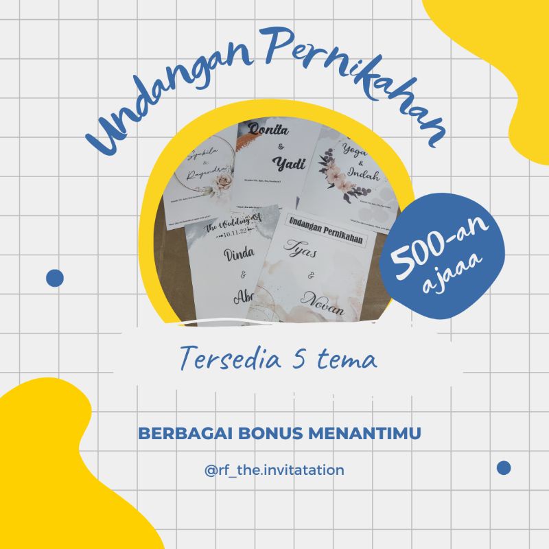 Jual UNDANGAN PERNIKAHAN A5 SIMPLE / MURAH / AESTHETIC | Shopee Indonesia