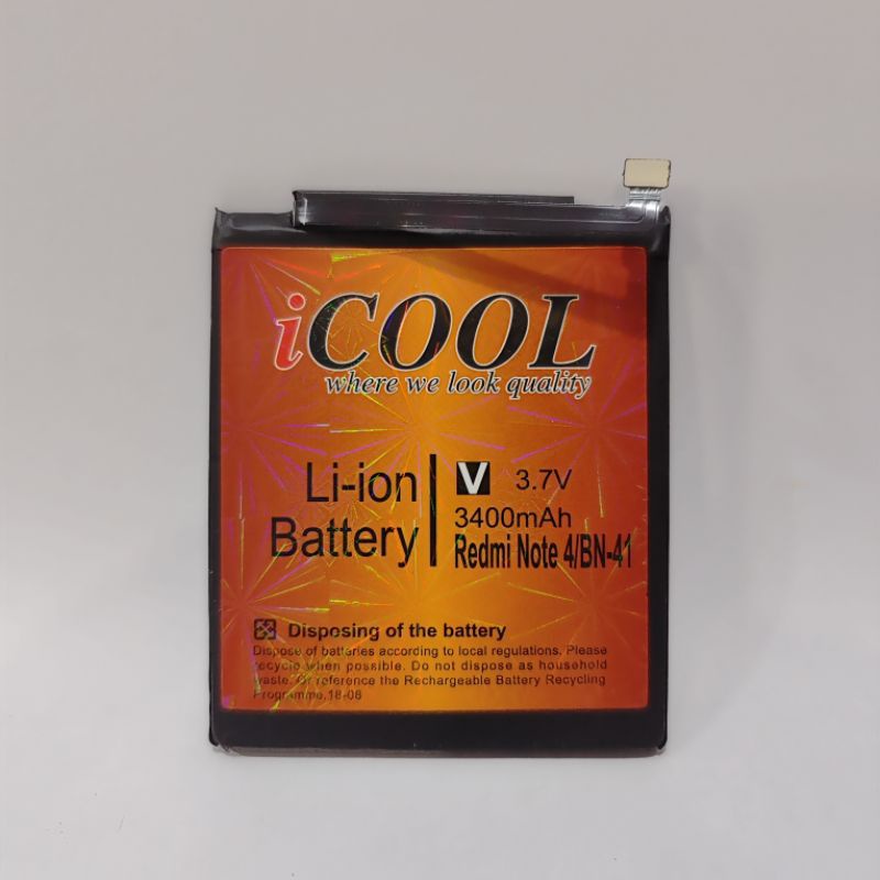 Jual Baterai Double IC Power Untuk Tipe : XIAOMI REDMI NOTE 4 / BN41 ...