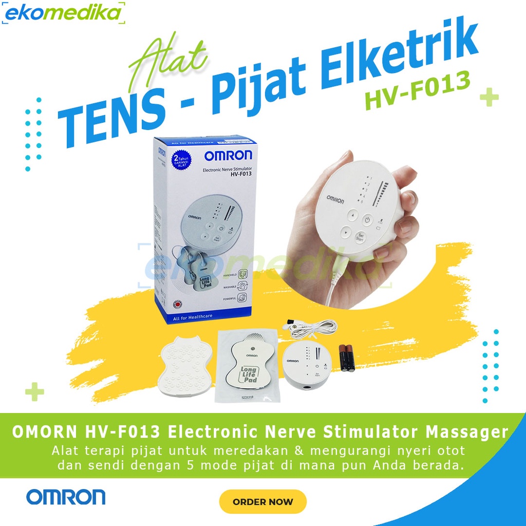Jual OMRON TENS Alat Pijat HVF 013 Electronic Nerve Stimulator and Body Massager OMRON | Shopee ...