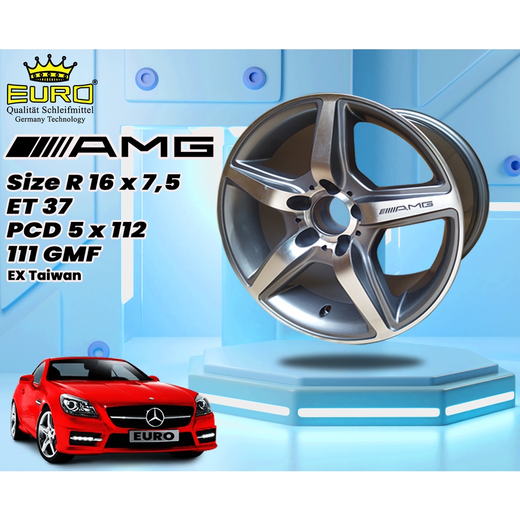 Jual velg mobil Rep. AMG R16x7,5 ET 37 utk Mercedes W204, W212, [ 4 PCS ...