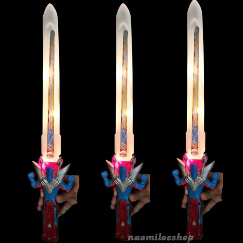 Jual Mainan pedang ultraman jumbo 53cm pedang super hero dgn lampu LED ...