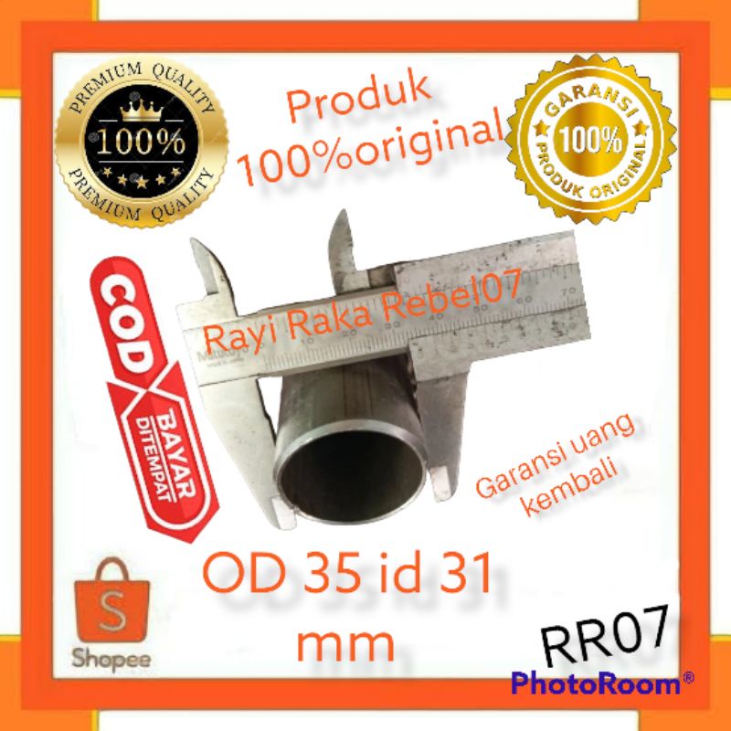 Jual Pipa Besi seamless OD 35 id 31 mm teb 2 mm panjang 50 cm | Shopee ...