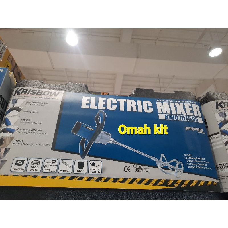 Jual krisbow elektrik mixer mesin mixer pengaduk industrial | Shopee ...