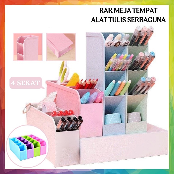 Jual CMB RAK MINI 4 SEKAT / RAK PENYIMPANAN ATK ALAT TULIS KANTOR MEJA ...