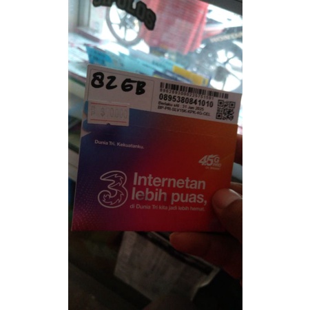 Jual Kartu Perdana 3 82GB | Shopee Indonesia