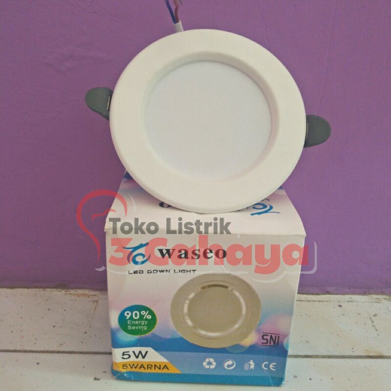 Jual lampu downlight waseo 5 watt | Shopee Indonesia