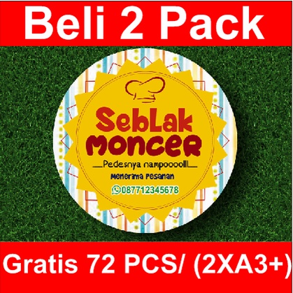 Jual STIKER LABEL PRODUK LINGKARAN "SEBLAK MONCER" | Shopee Indonesia