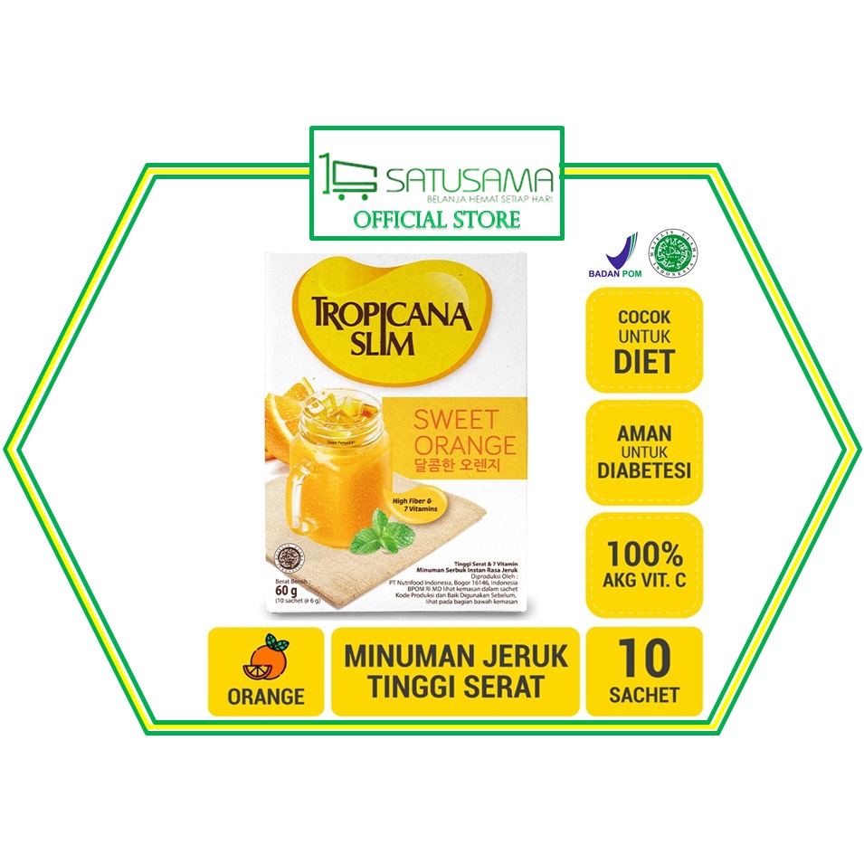 Jual Tropicana Slim Sweet Orange (Sugar Free) 10's - Minuman Jeruk ...