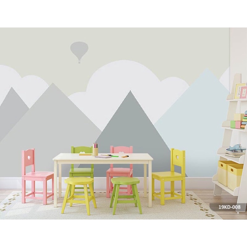 Jual Wallpaper Dinding Custom Mural Kamar Anak Happy Kids | Shopee ...