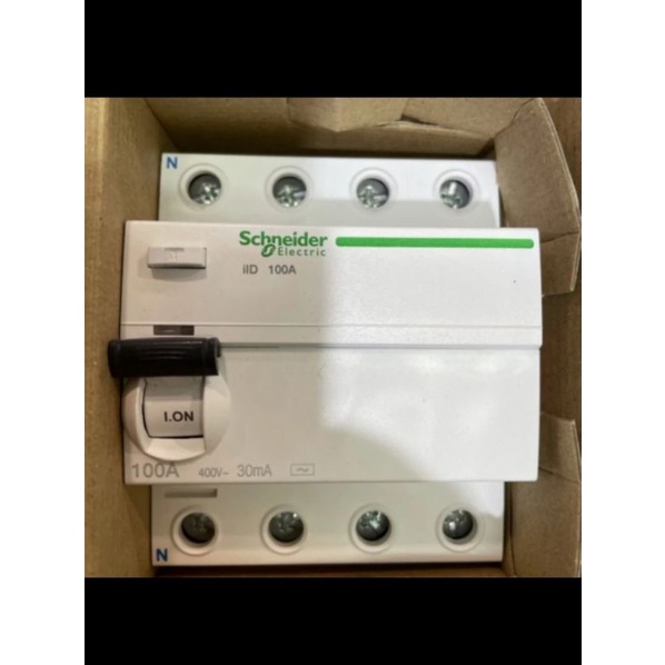Jual ELCB / RCCB Schneider IID 4P 100A 30mA A9R11491 ACTI9 | Shopee Indonesia