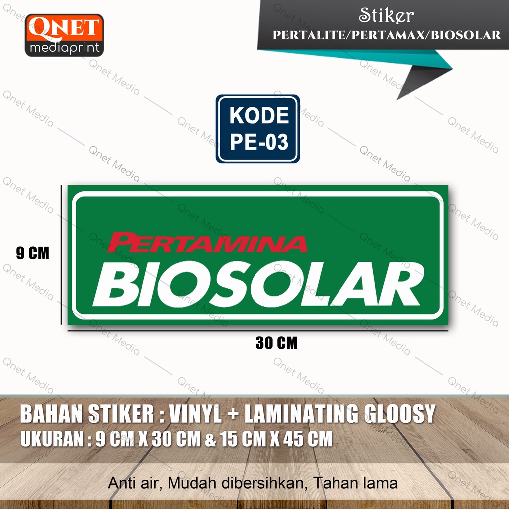 Jual STIKER PERTAMAX PERTALITE BIOSOLAR + LAMINASI GLOSSY | Shopee ...