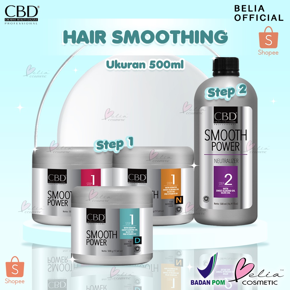 Jual BELIA CBD Hair Smoothing Series | Smooth Power | Normal ...