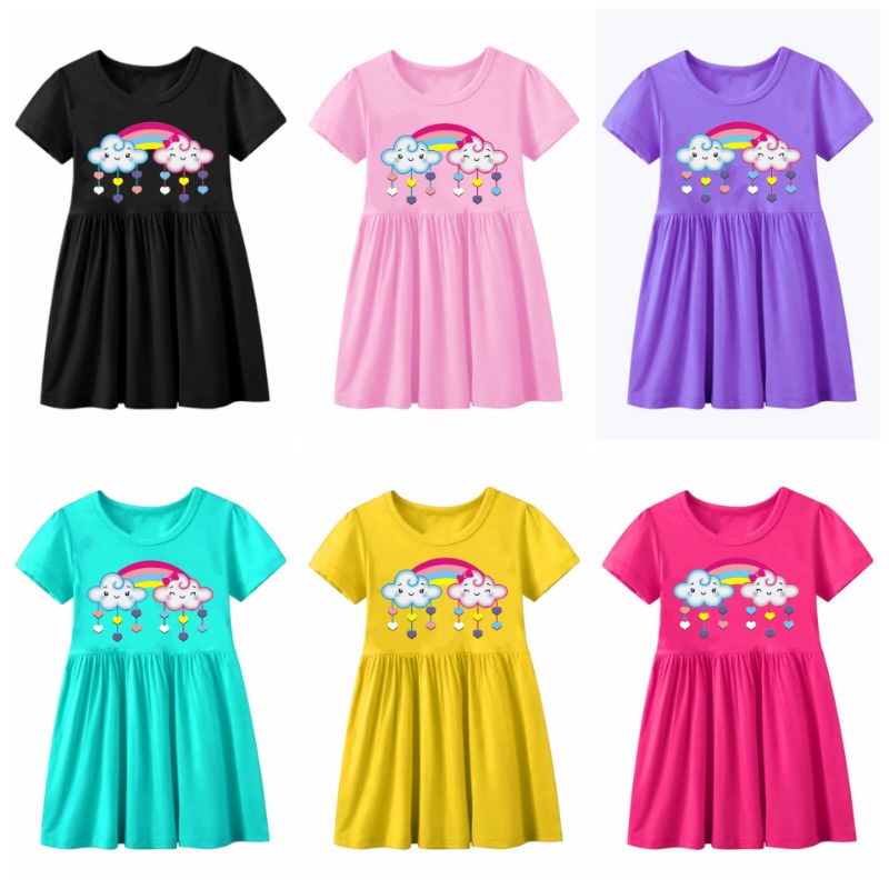 Jual Rainbow Dress Terbaru/Dress Anak Perempuan 1-10 Tahun (164 ...