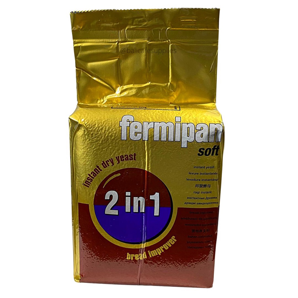 Jual Fermipan Instant Dry Yeast 500gr 2 in1 + Pelembut | Shopee Indonesia