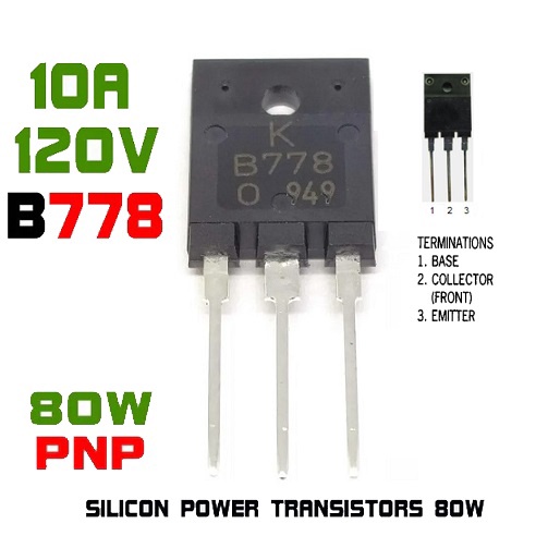 Jual Transistor SB 778 / SB778 / B778 / B 778 TR PNP Power Silicon ...
