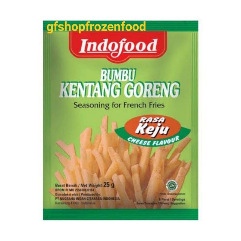 Jual Indofood Bumbu Kentang Goreng Rasa Keju / Bumbu Kentang / Frozen ...