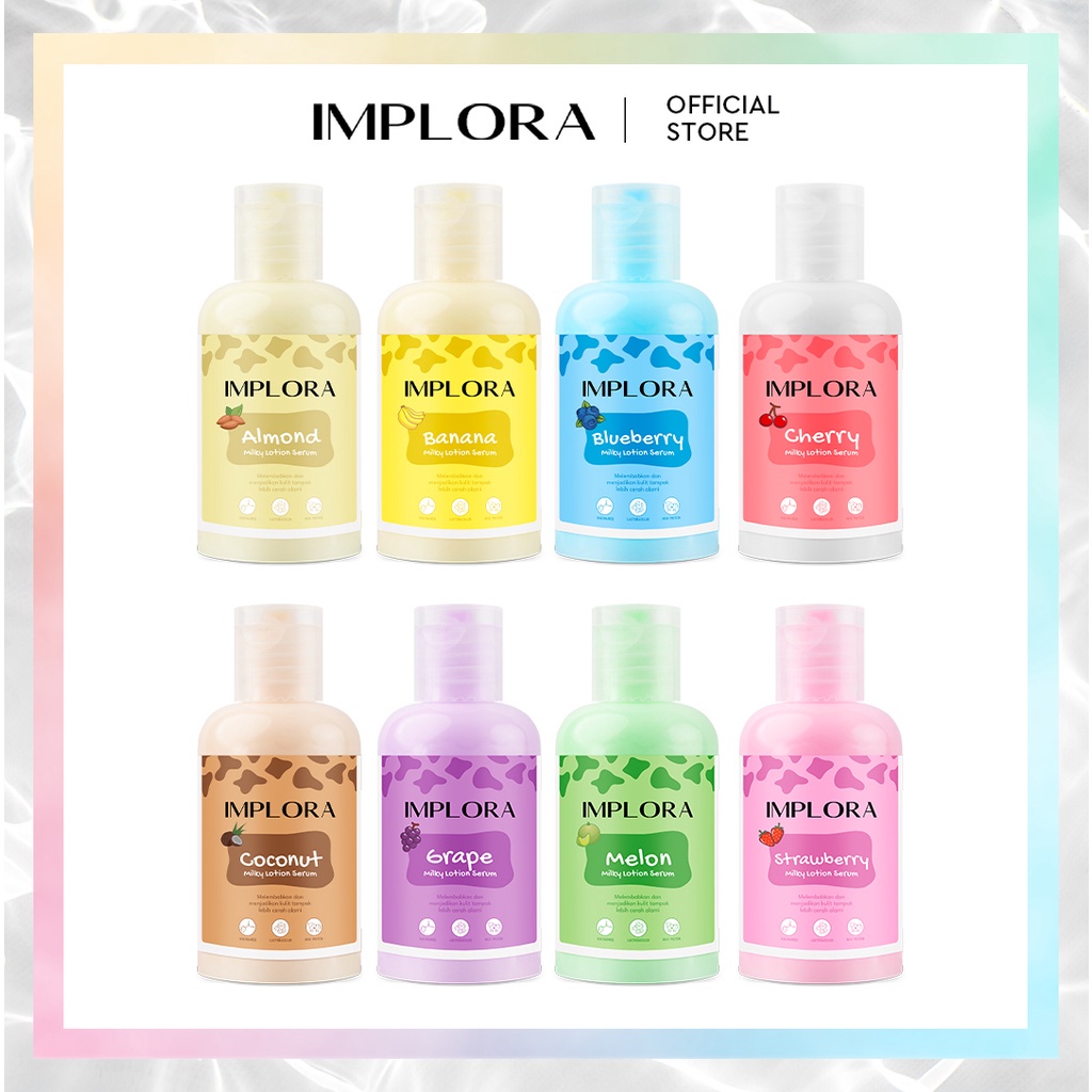 Jual new IMPLORA MILKY LOTION - HANDBODY SUSU IMPLORA 60ML & 100ML BPOM ...