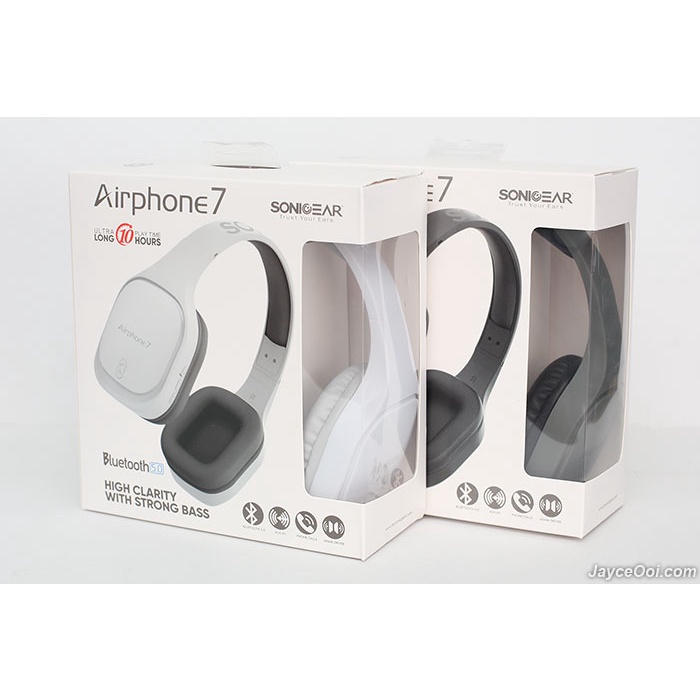 Jual SonicGear Airphone 7 Wireless Bluetooth Headphone With Mic Long ...