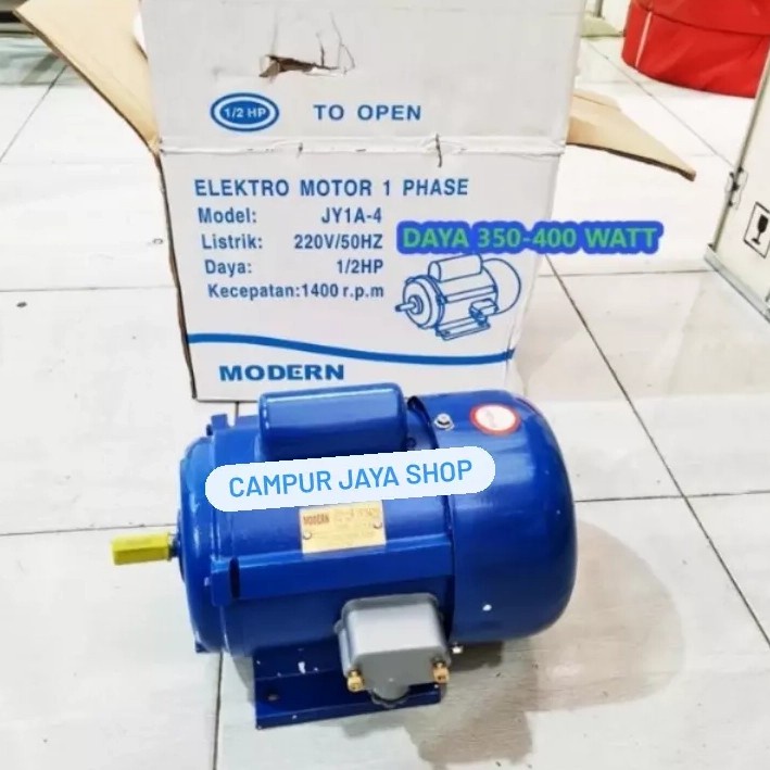 Jual Dinamo Electro Motor Modern 1/2 HP Mesin Penggerak Listrik 0,5 PK | Shopee Indonesia
