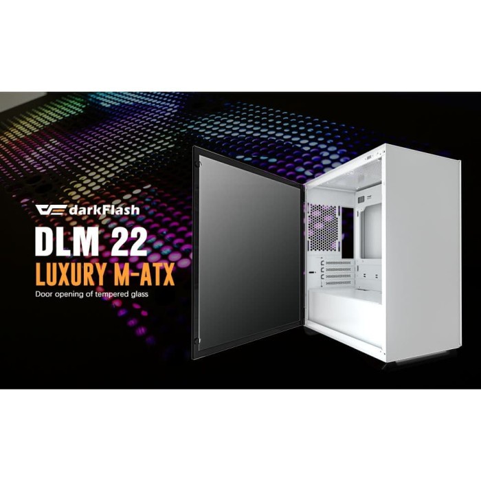 Jual Casing Aigo Darkflash Dlm22 White Luxury - Tempered Glass M-Atx ...
