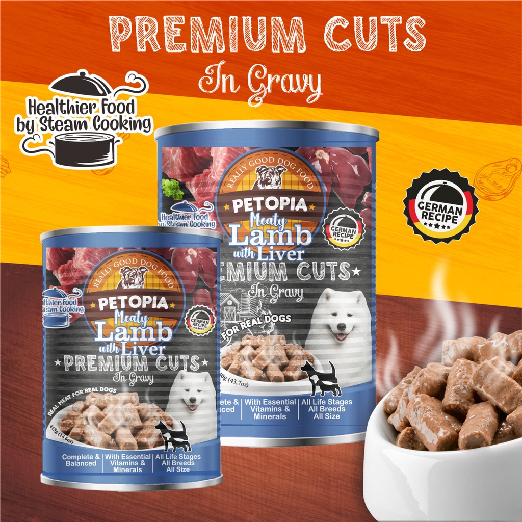 Jual PETOPIA Kaleng 380 Gram Adult Puppy Makanan Basah Anjing PETOPIA ...