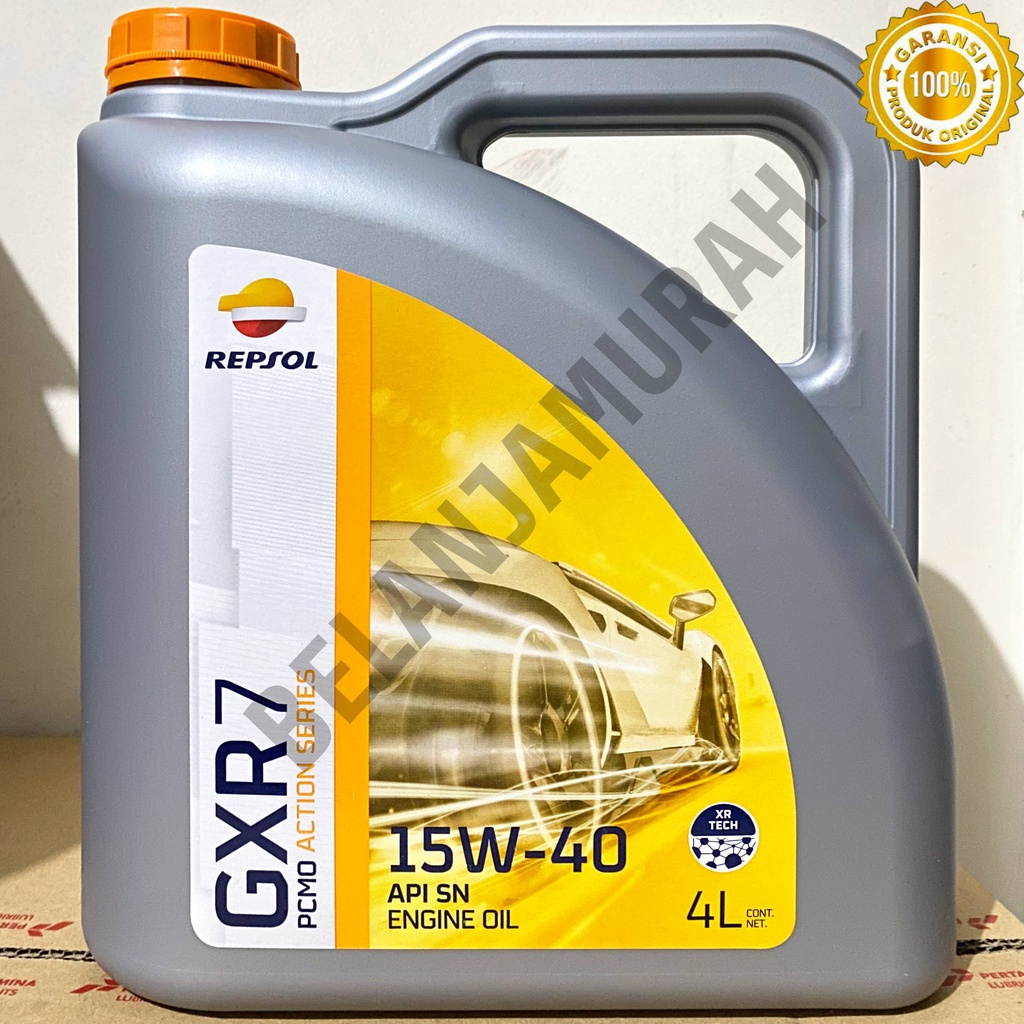 Jual Oli Mesin Repsol SAE GXR7 / GXR 7 15w-40 Api SN 4L / Galon 100% ASLI | Shopee Indonesia