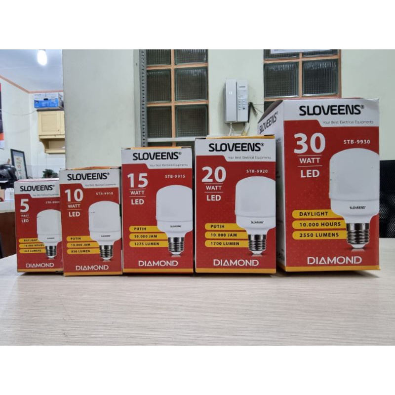 Jual Lampu LED 5W 10W 15W 20W 30W Bulb Jumbo Tabung Kapsul Sloveens | Shopee Indonesia