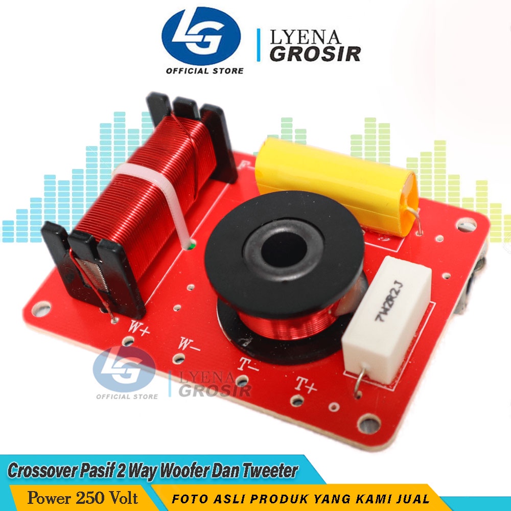 Jual CROSSOVER PASIF 2 WAY F-500 / Krossover Profesional pasif 2Way ...