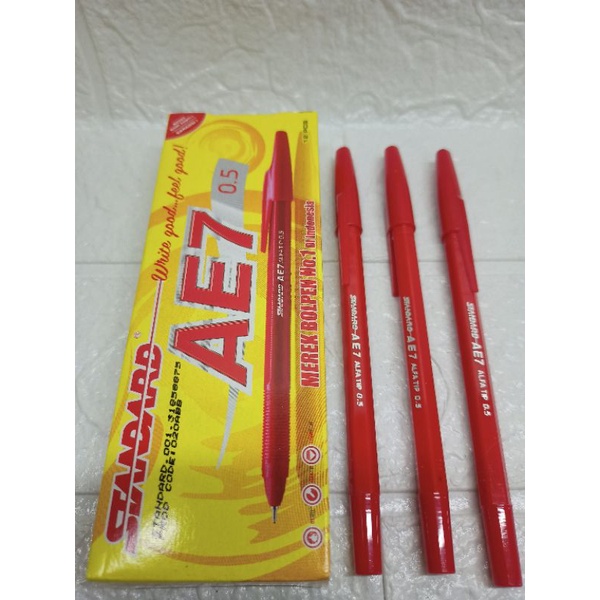 Jual Pena Standard Ae7 0.5 Merah ( PCS ) | Shopee Indonesia